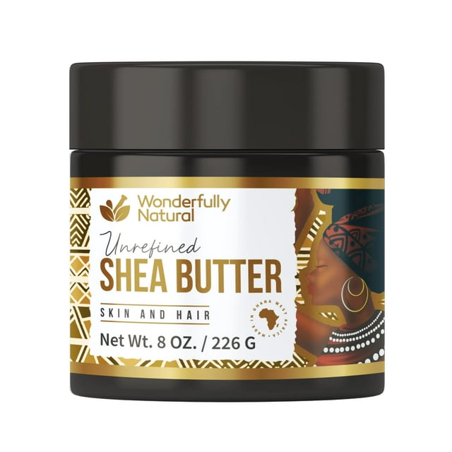 Wonderfully Natural Unrefined Shea Butter African Organic Ivory And Raw