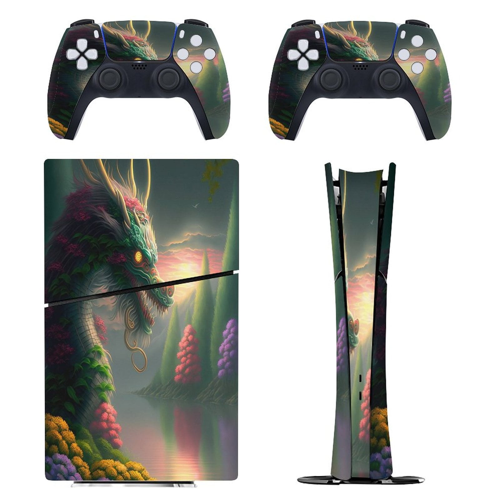 Wonderland, Dragons, Mythical Beasts PS5/PS5 Slim Digital Disc Skin ...