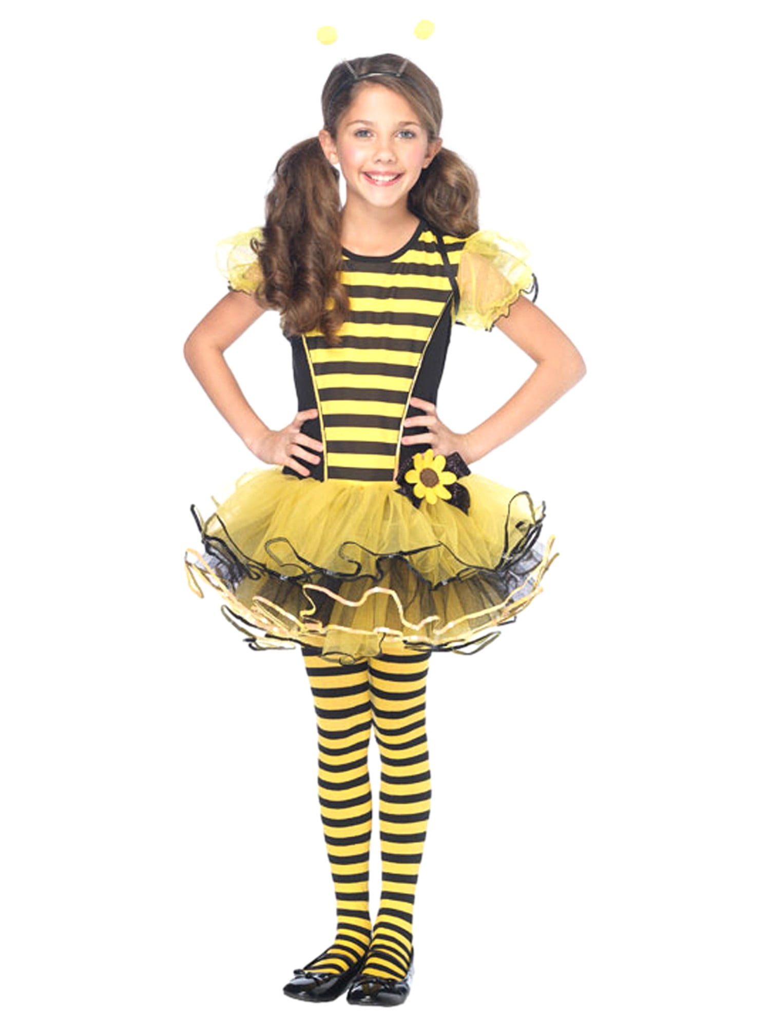 Wonderland Girls Buzzy Bee Bumble Bee Tutu Dress Halloween Costume ...