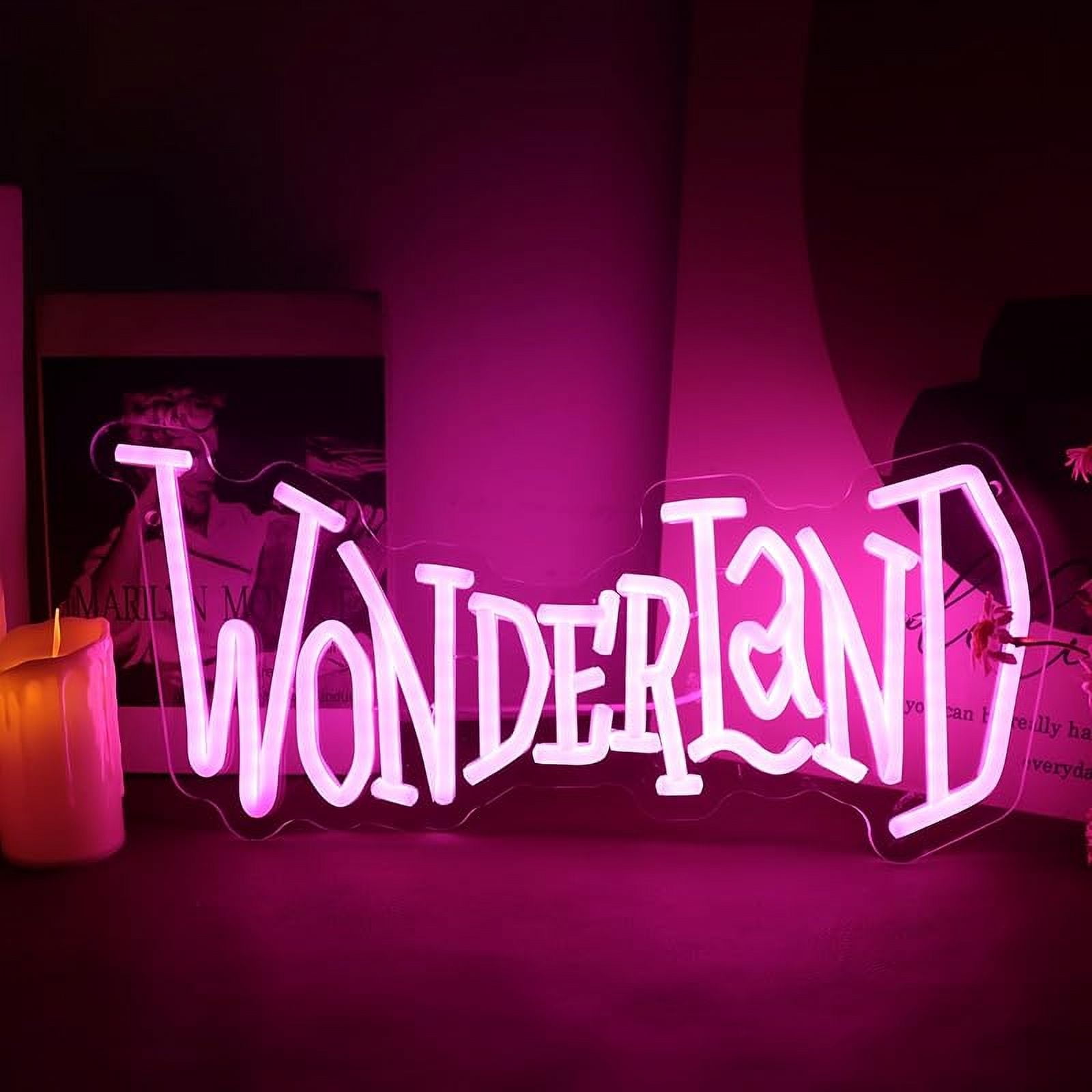 Wonderland Neon Signs Alice In Wonderland Neon Light for Wall Art Decor ...