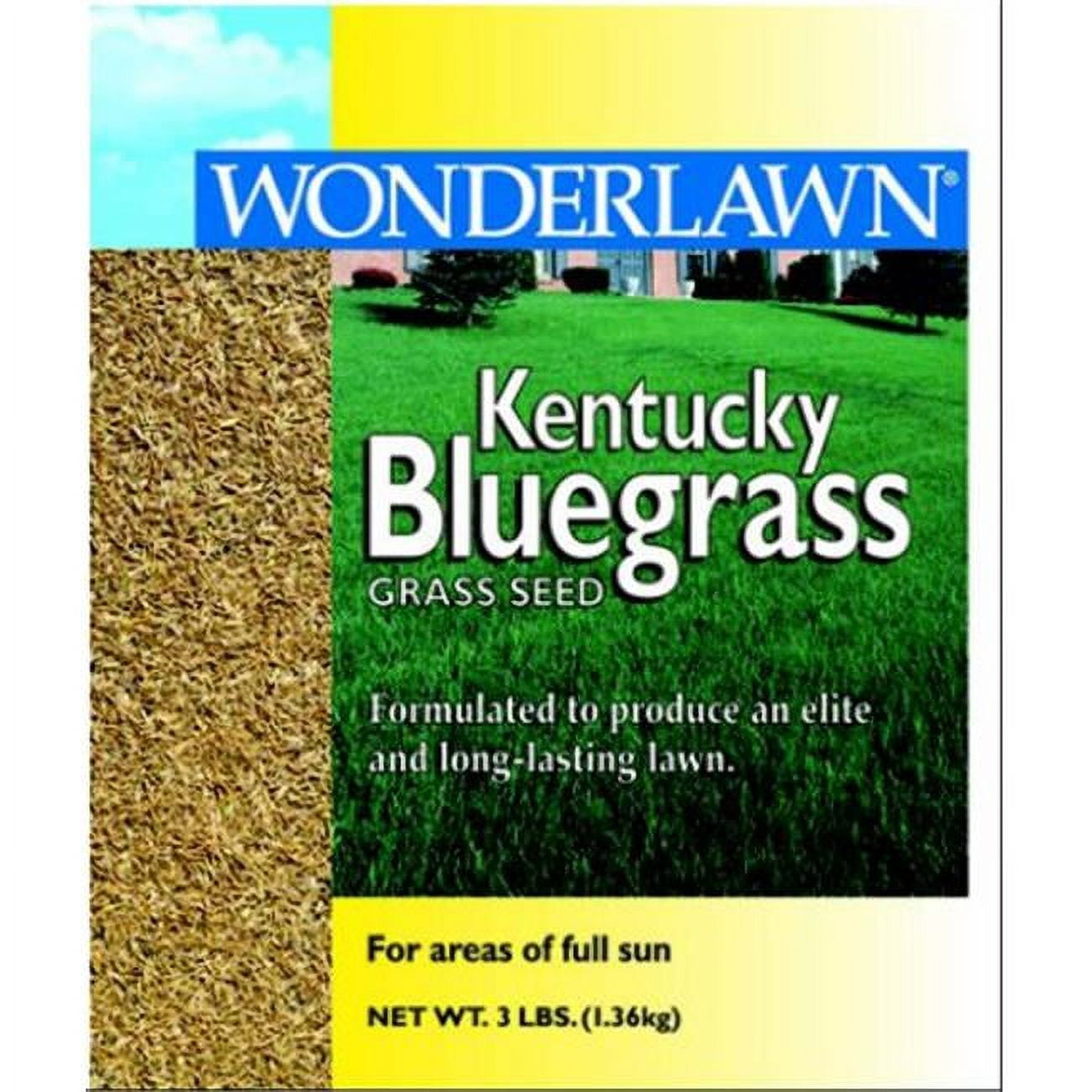 Wonderlawn Kentucky Bluegrass Full Sun Grass Seed 1 lb - Walmart.com