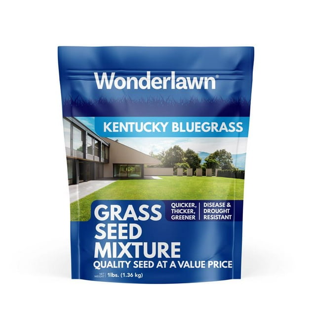 Wonderlawn 1 Lb. 500 Sq. Ft. Coverage Kentucky Bluegrass Grass Seed ...