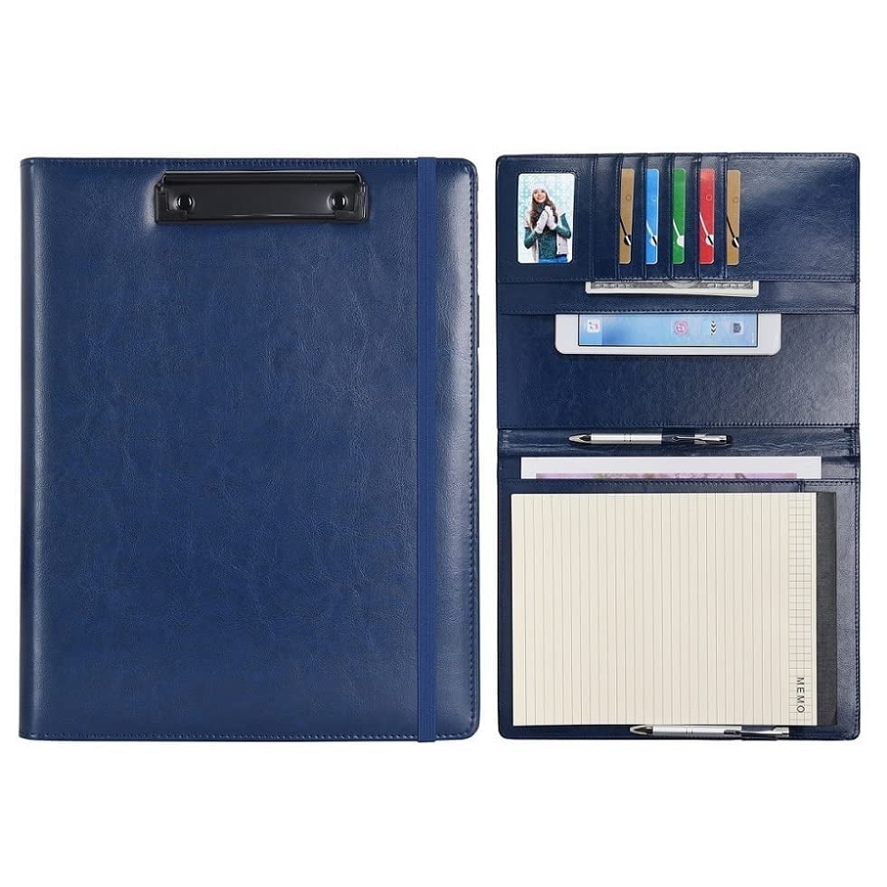Wonderpool A4 PU Leather Clipboard Partfolio Notepad Forms Holders ...