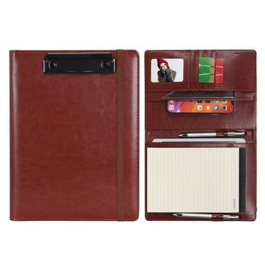 ProCase 3-Ring Padfolio Organizer - PU Leather Folder for Resume ...