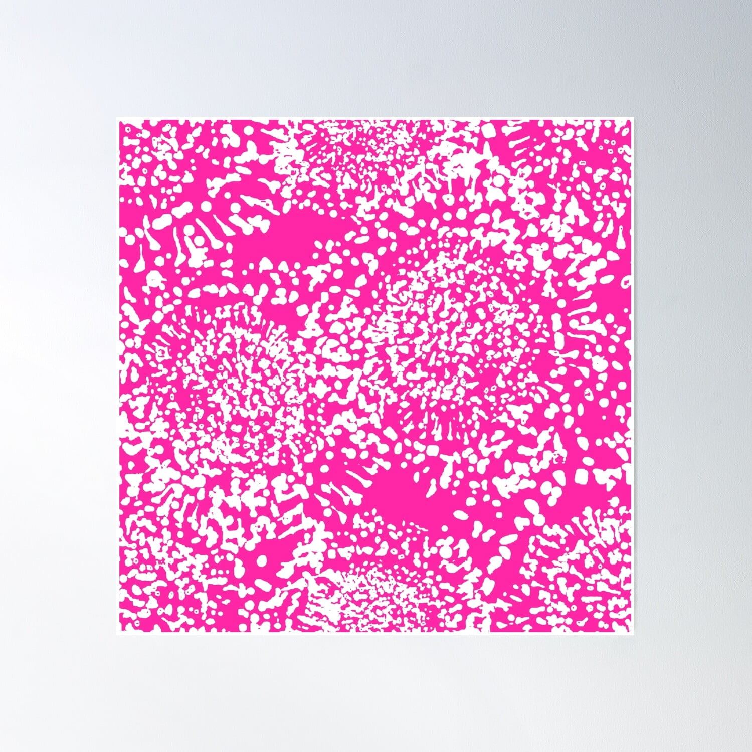 Wonders - Hot Pink Poster Wall Art, Modern Wall Decor, 16x16 UNFRAMED ...