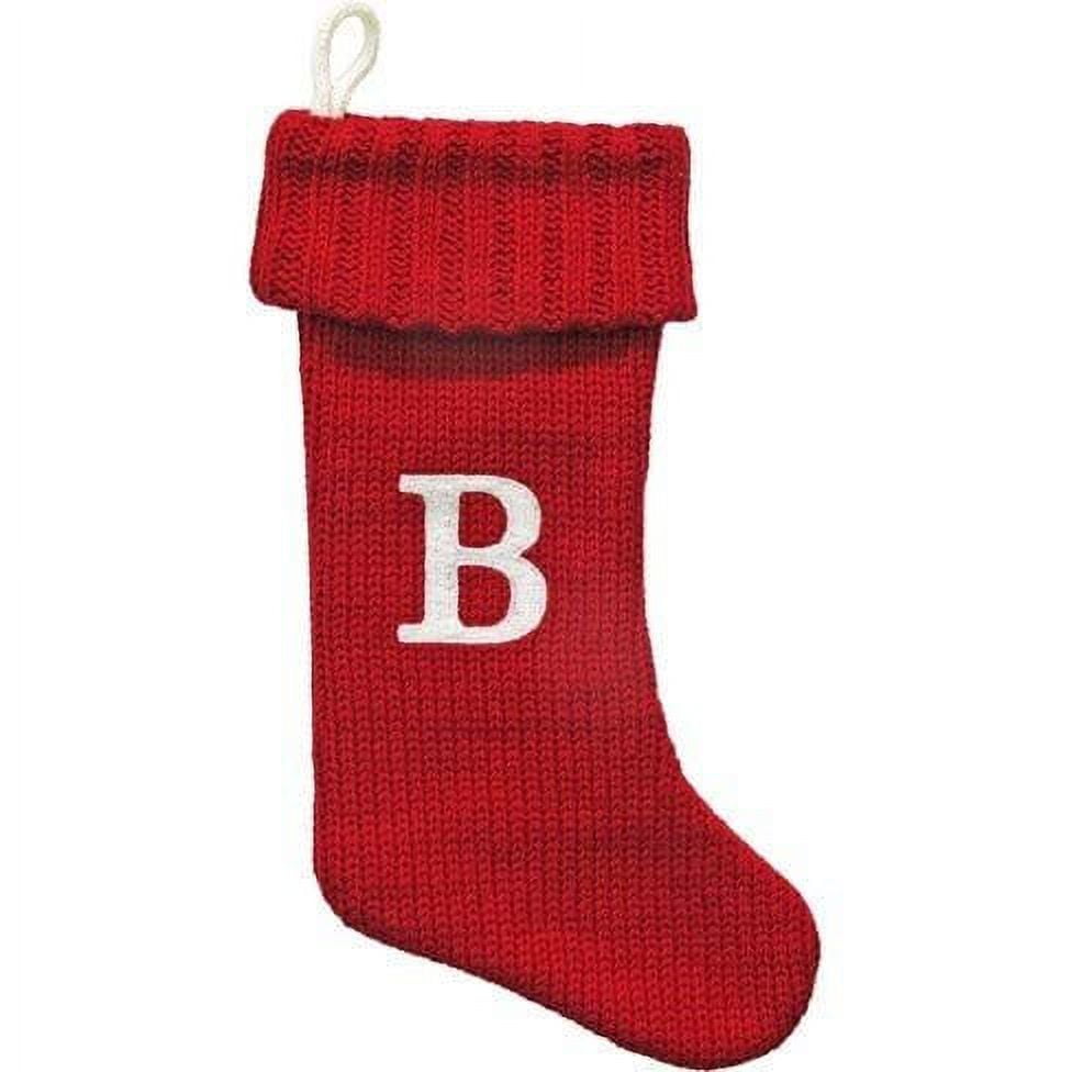 Wondershop Knit Monogram Stocking Red B - Walmart.com