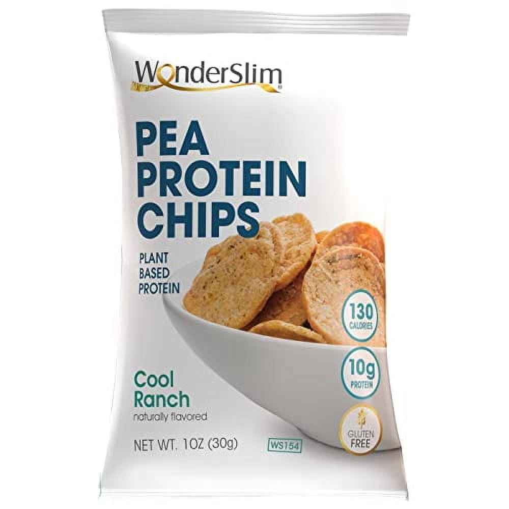 Wonderslim Pea Protein Chips, BCF26 Cool Ranch | 10g Protein, 130 ...