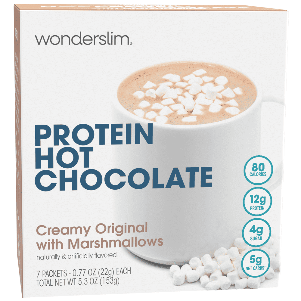 Wonderslim Protein Hot Chocolate with Marshmallows, Hot Cocoa, Low ...