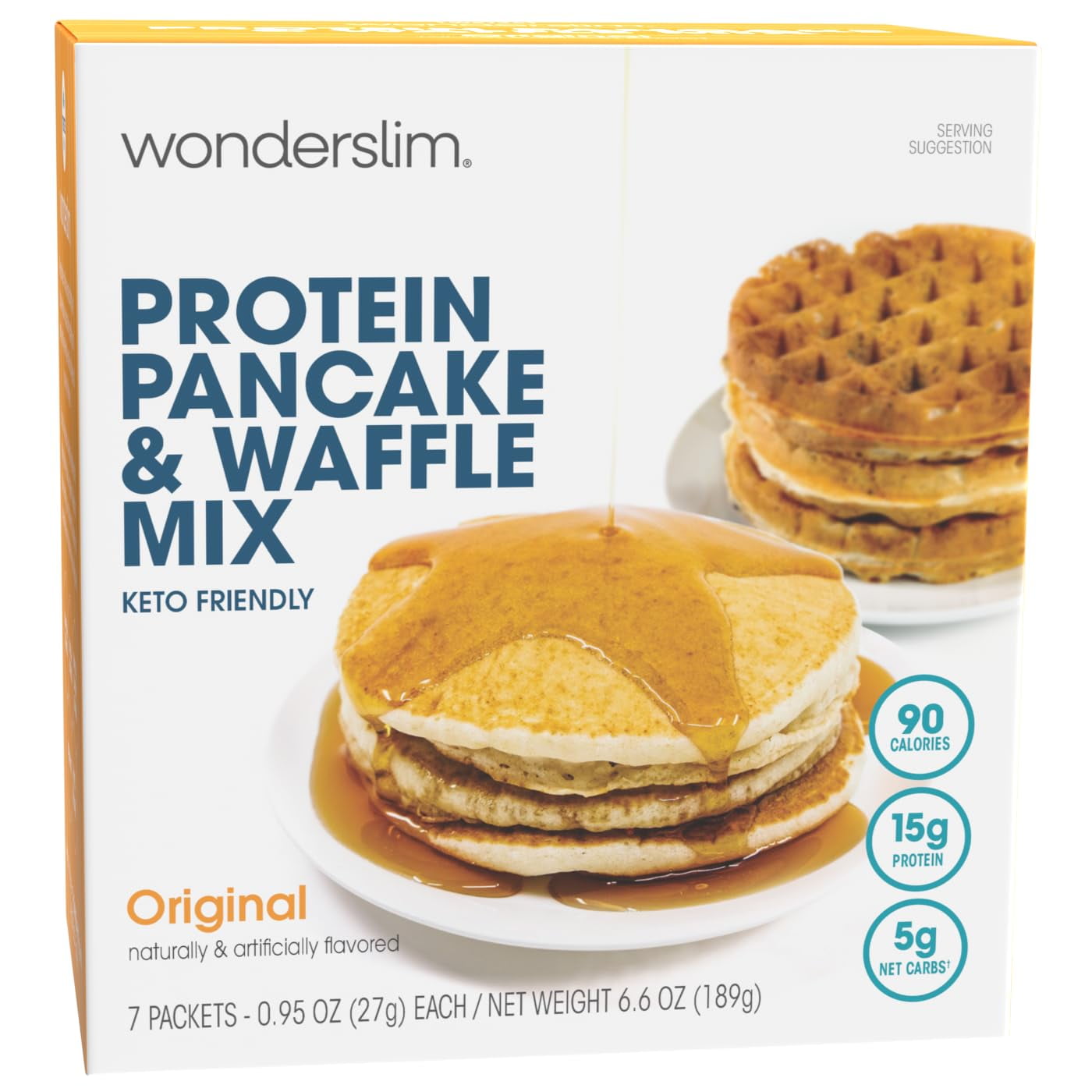 Wonderslim Protein Pancake & IEF31 Waffle Mix, Original, Low Sugar ...