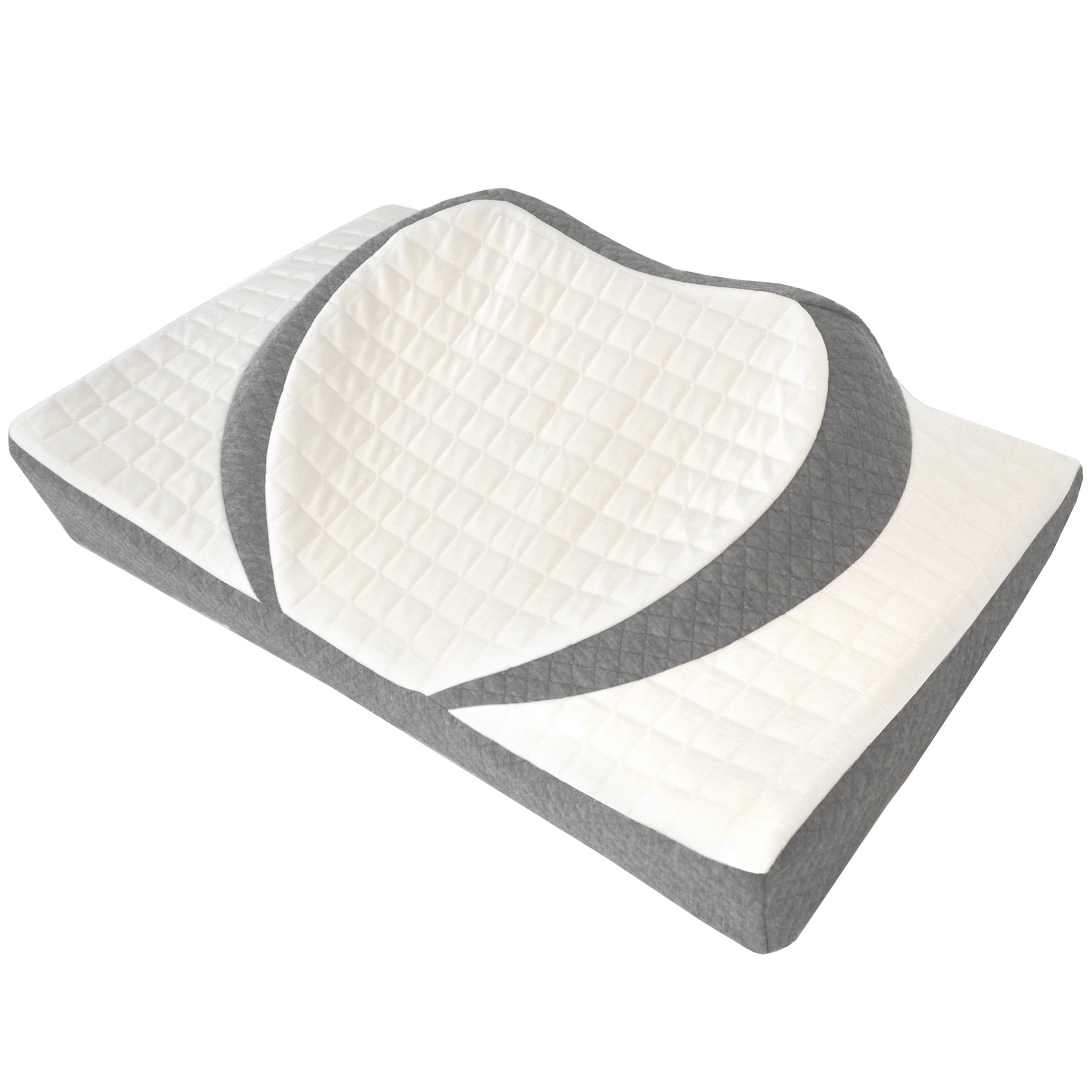 Wondertech® Ergonomic Memory Foam Contoured Heart-Shaped Pillow with ...