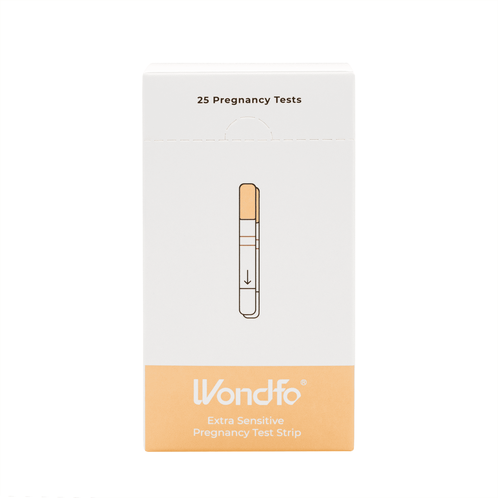 Wondfo 25 Count Early Result Pregnancy Test Strips, Sensitive HCG Urine ...