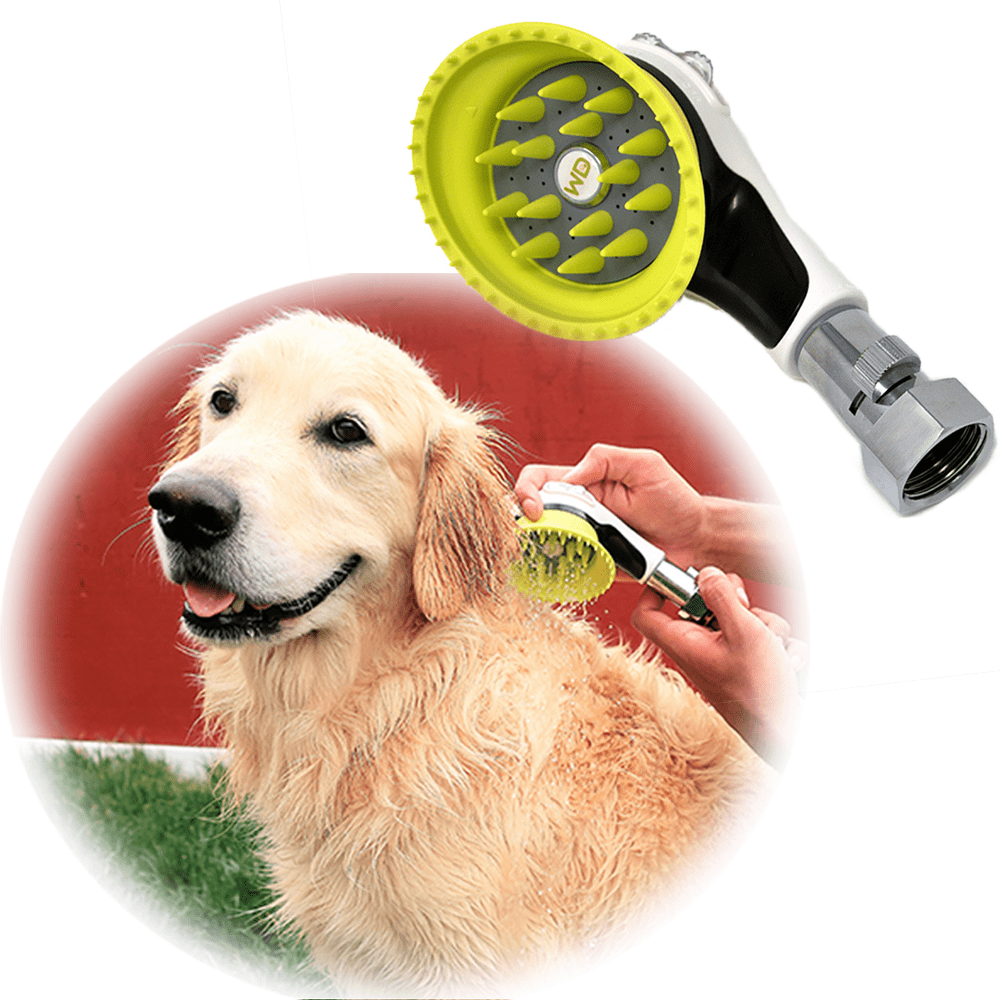Wondurdog Outdoor Dog Wash Garden Hose Nozzle for Bathing and Quick Paw ...
