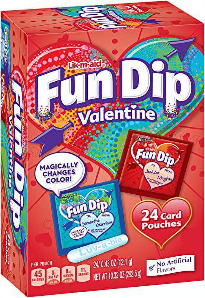 Wonka Fun Dip Valentine Candy and Card Kit, 10.32 Oz. - Walmart.com