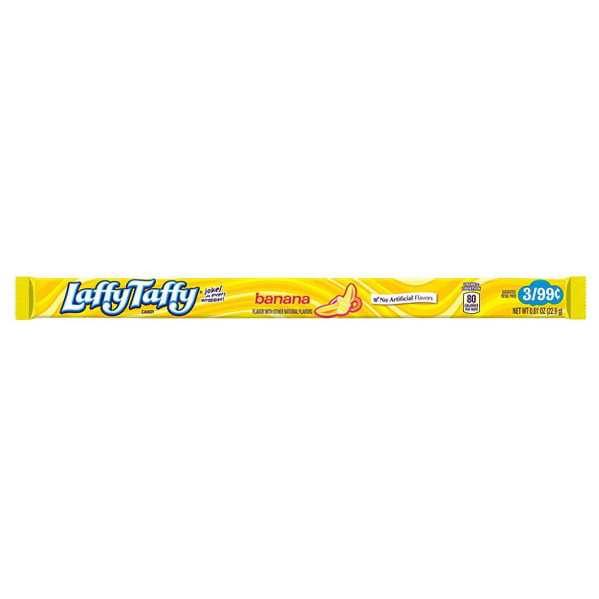 Wonka Laffy Taffy Banana Ropes 0.81 oz Packets - Pack of 24 - Walmart.com