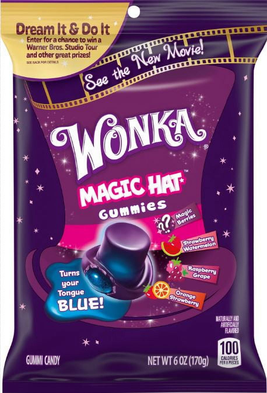 New Wonka Magic Hat Gummies, Naturally & Artificially Fruit-Flavored ...