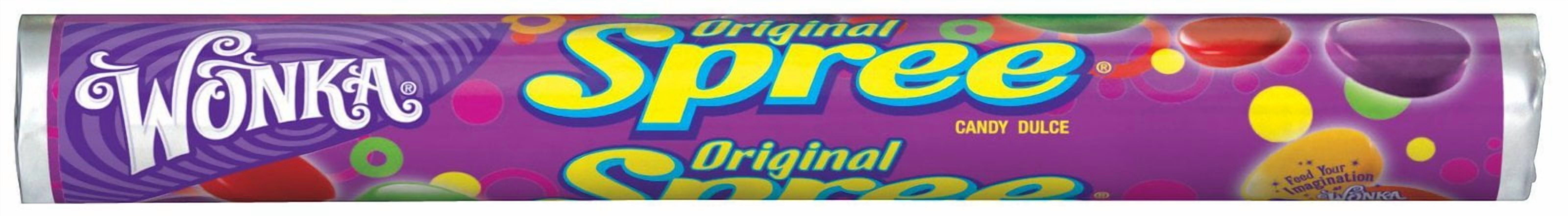 Wonka Spree Original Hard BCF26 Candy, 1.77 Ounce Rolls (Pack of 36 ...