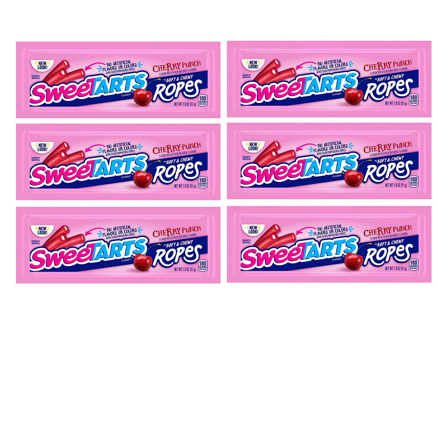 Sweetarts Soft & Chewy Cherry Punch Ropes 24 - 1.8 oz Packs - Walmart.com