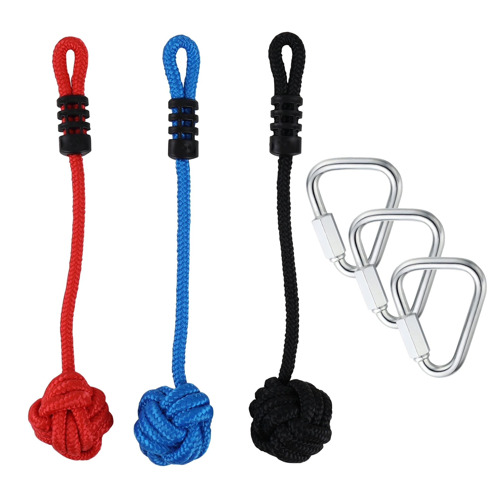 WonkaWoo Monkey Knot Ninja Holds Durable Rope Climbing Grips 3-Pack ...