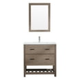 "Wonline 32"" Single Base Farmhouse Bathroom Vanity with Undermount ...