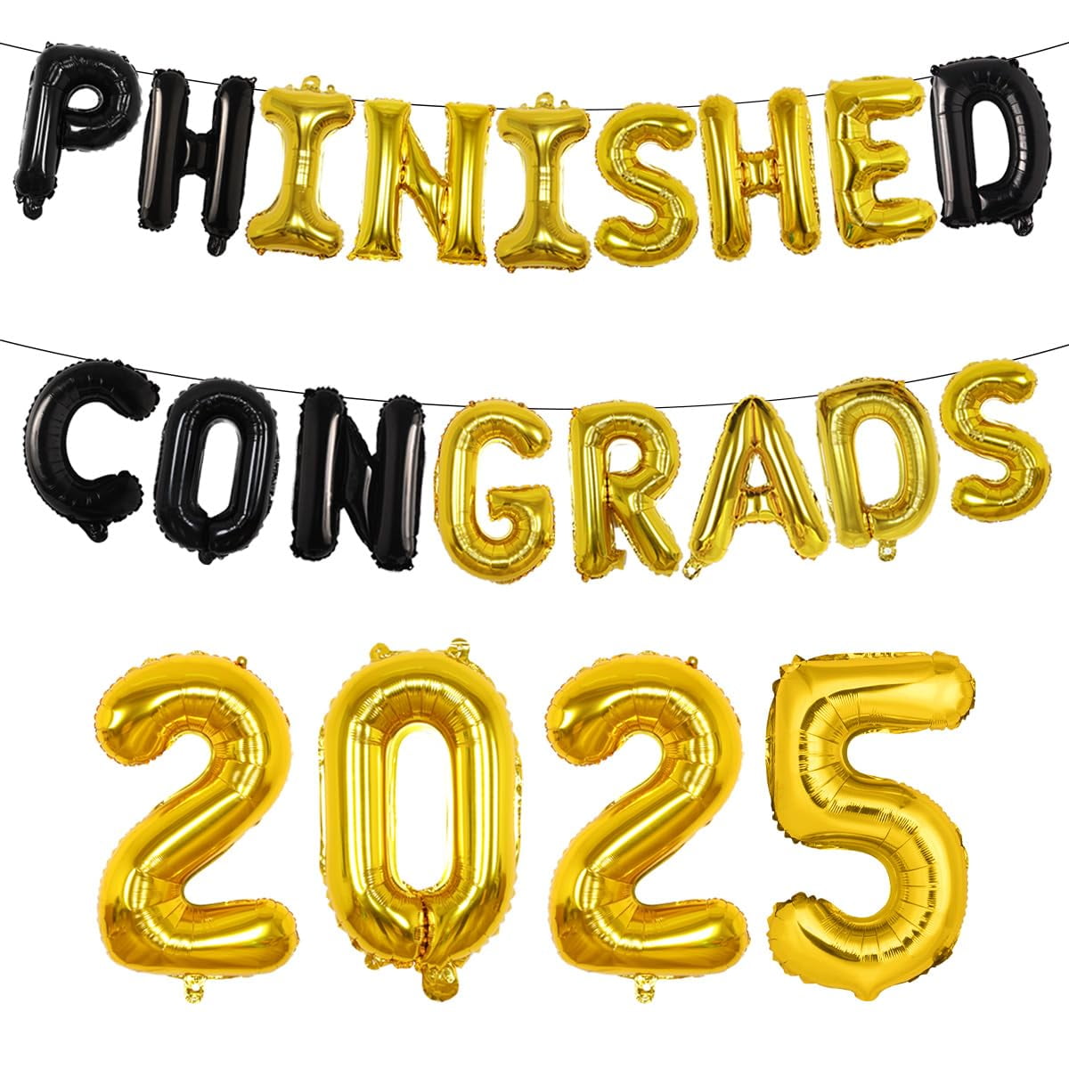 Wonmelody 2025 PHD Graduation STF9 Party Decoration Congrads Phinished ...