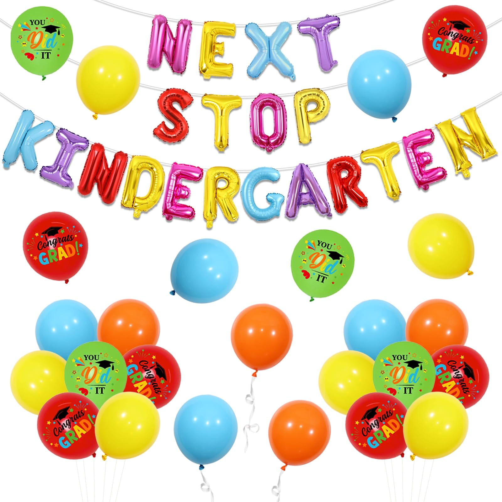 Wonmelody Kindergarten Graduation Decor MMF7 Next Stop Kindergarten ...