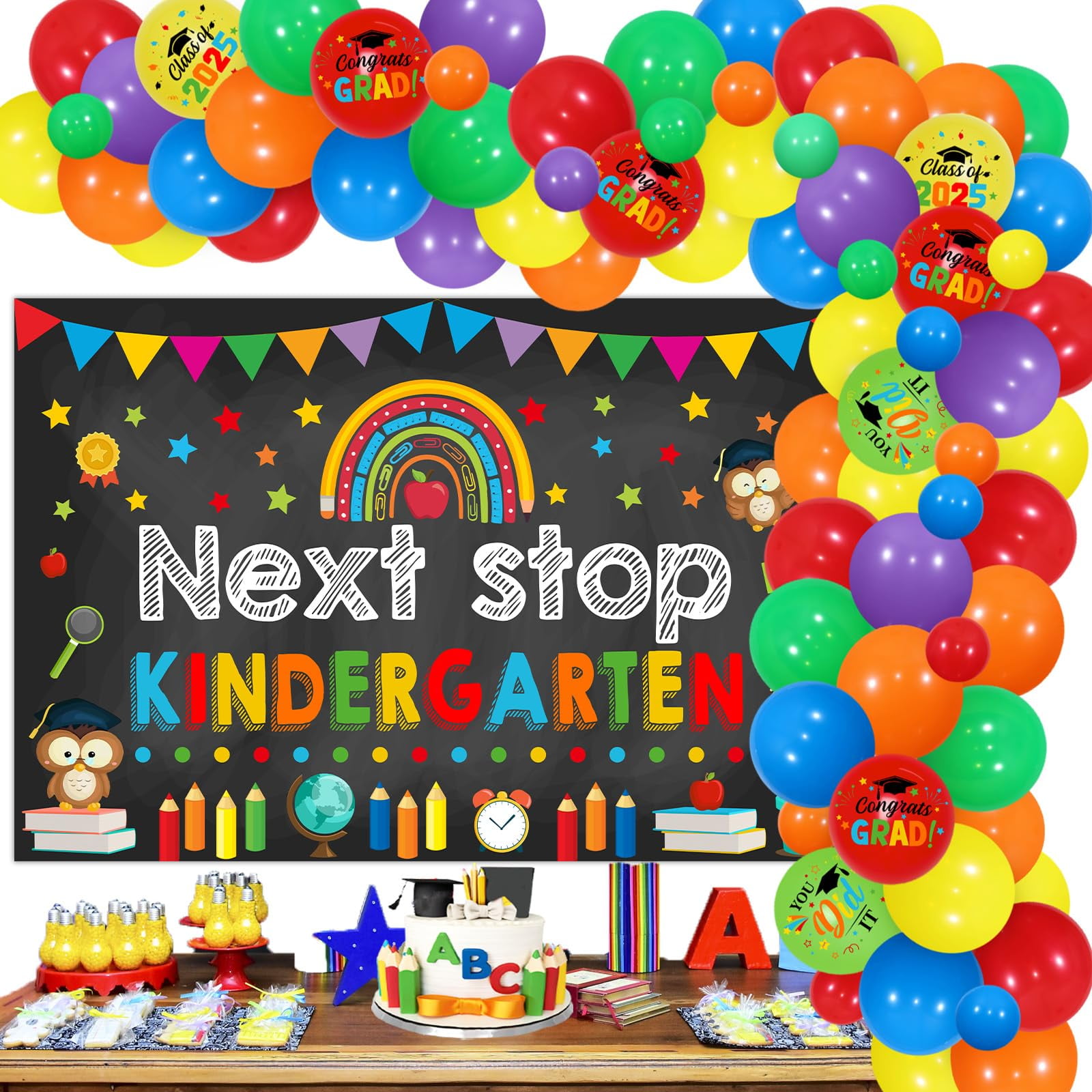 Wonmelody Preschool Graduation Party Decorations Next Stop Kindergarten ...