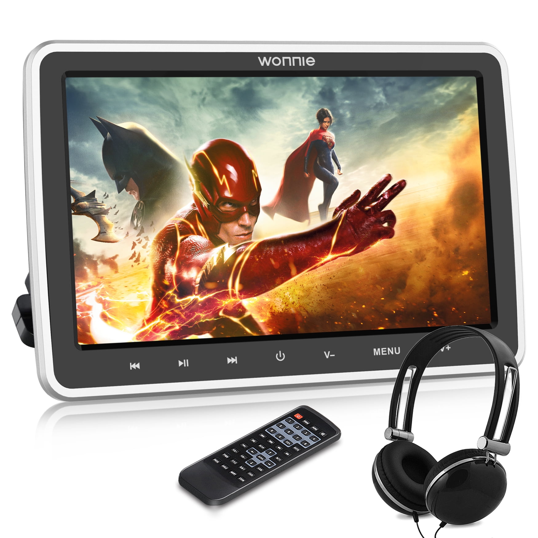 Wonnie 10.5" Headrest DVD Player for Car, Portable DVD Player with ...