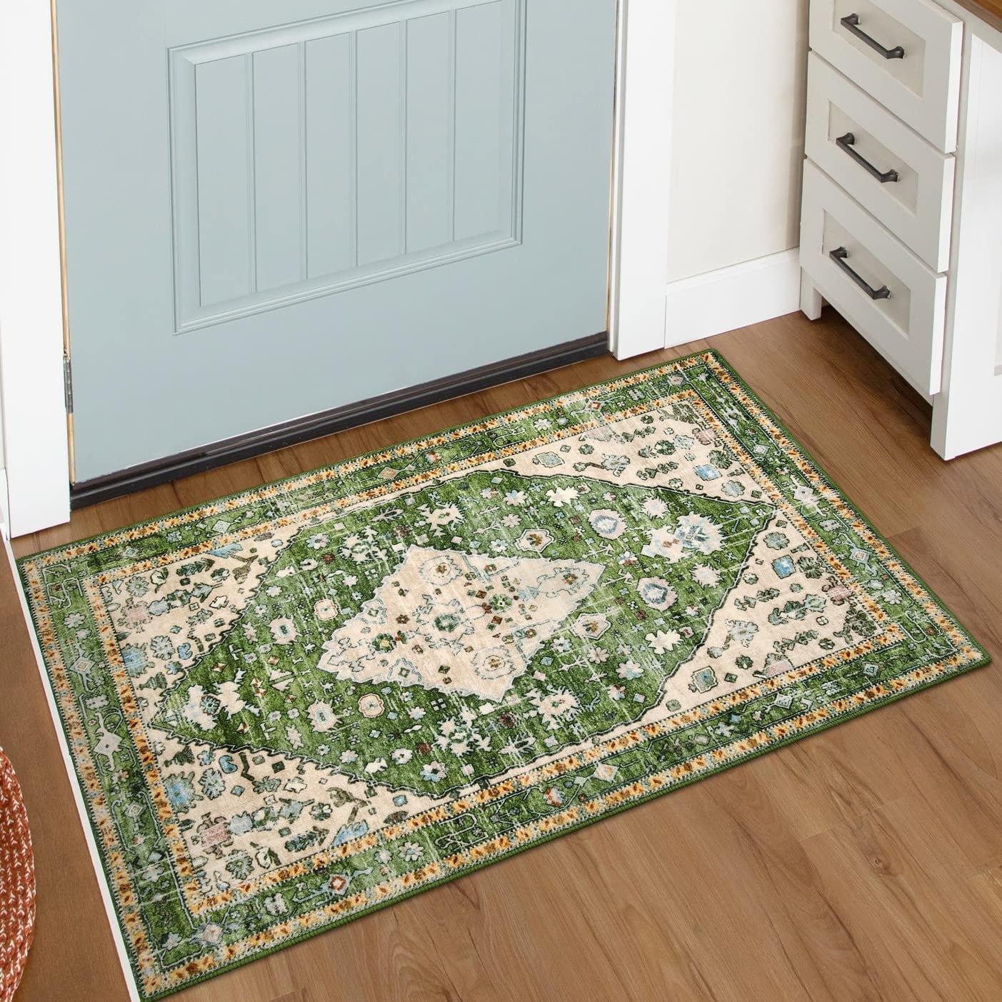 Wonnitar 2'X3' Small Boho Tribal Rugs for Entryway,Soft Kitchen Rugs ...
