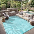 Wonnitar 4'x6' Extra Large Outdoor Rug Patio Waterproof,Reversible ...