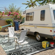 DEORAB Foldable Outdoor Rug for Patio, 5'x8' Waterproof RV Carpet ...