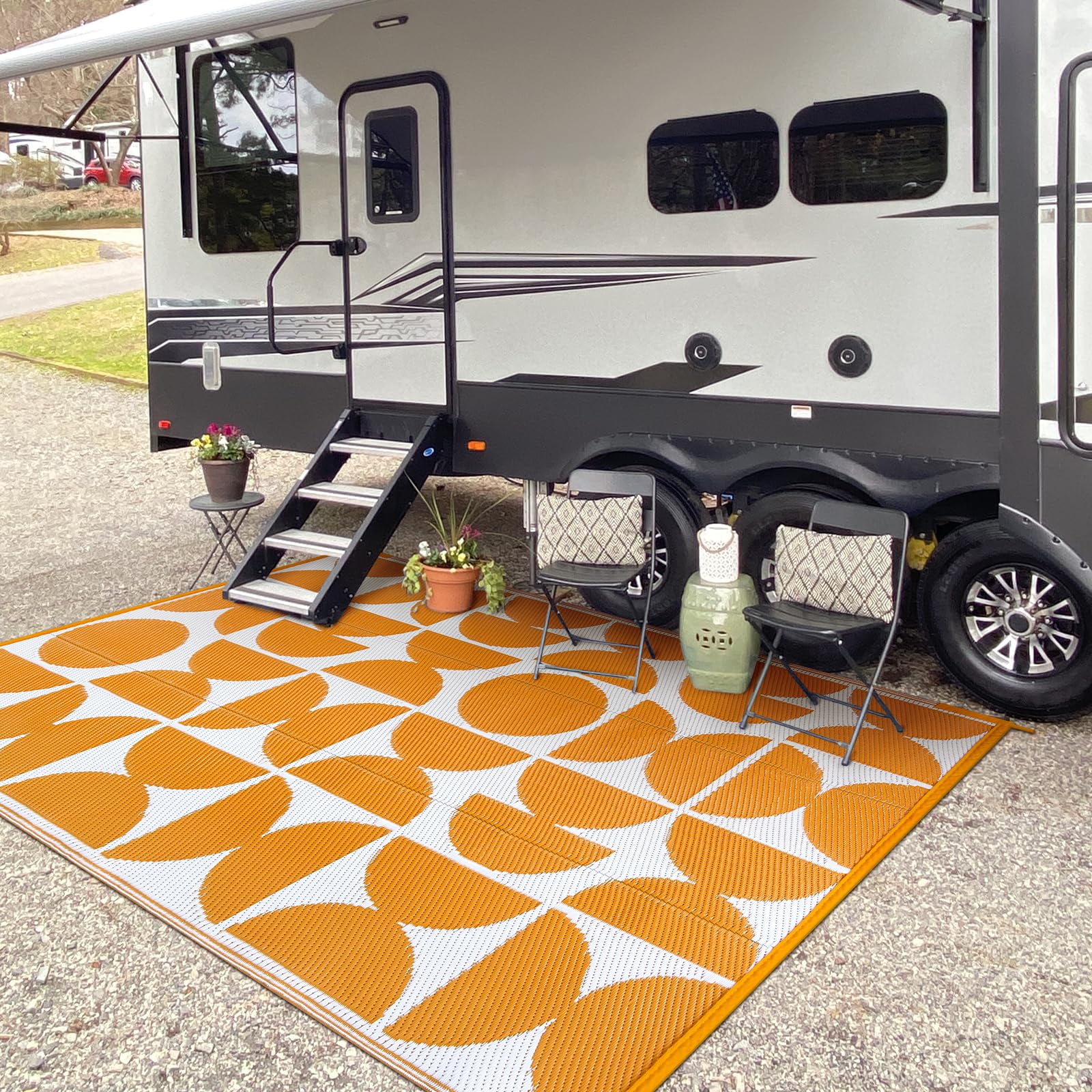 Wonnitar 6'x9' Outdoor Rug Waterproof,Outdoor Carpet Patio Rug Mat ...