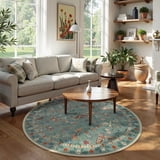 Wonnitar 6ft Insect Washable Round Rugs, Non-Slip Soft Rug for Bedroom ...