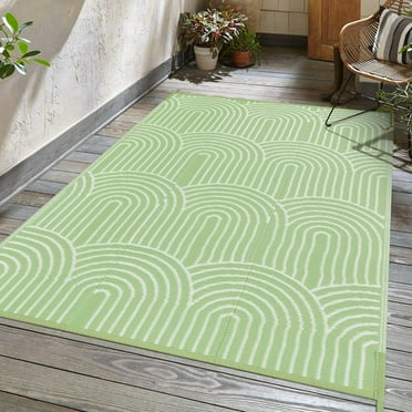 B-USA 6' x 9' Reversible Plastic Straw Patio Rugs for Indoor/Outdoor ...