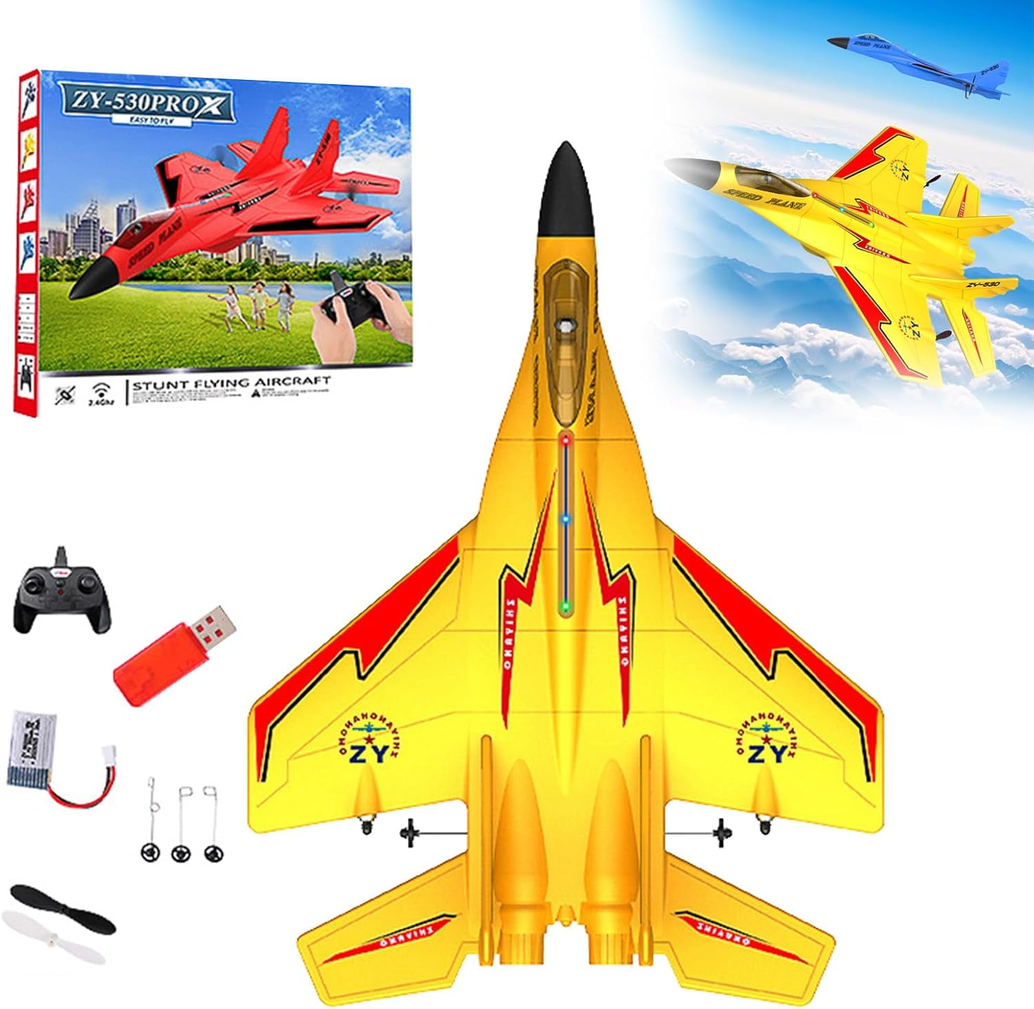 Wonstorex Rc Plane, Wonstorex 2.4gHZ Rc Remote Control Fighter Model ...