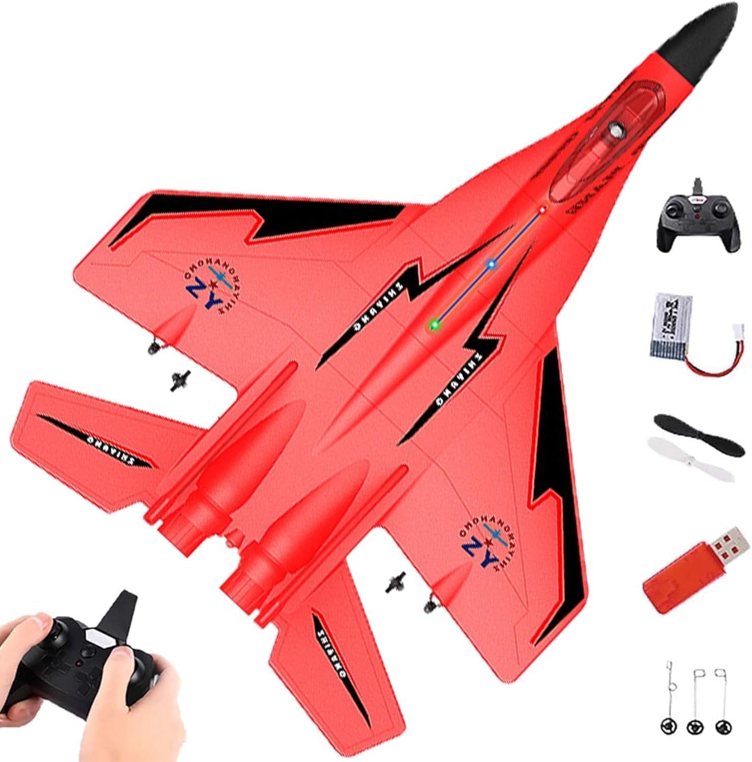Wonstorex Rc Plane,Wonstorex Remote Control Fighter Jet,2.4ghz Rc ...
