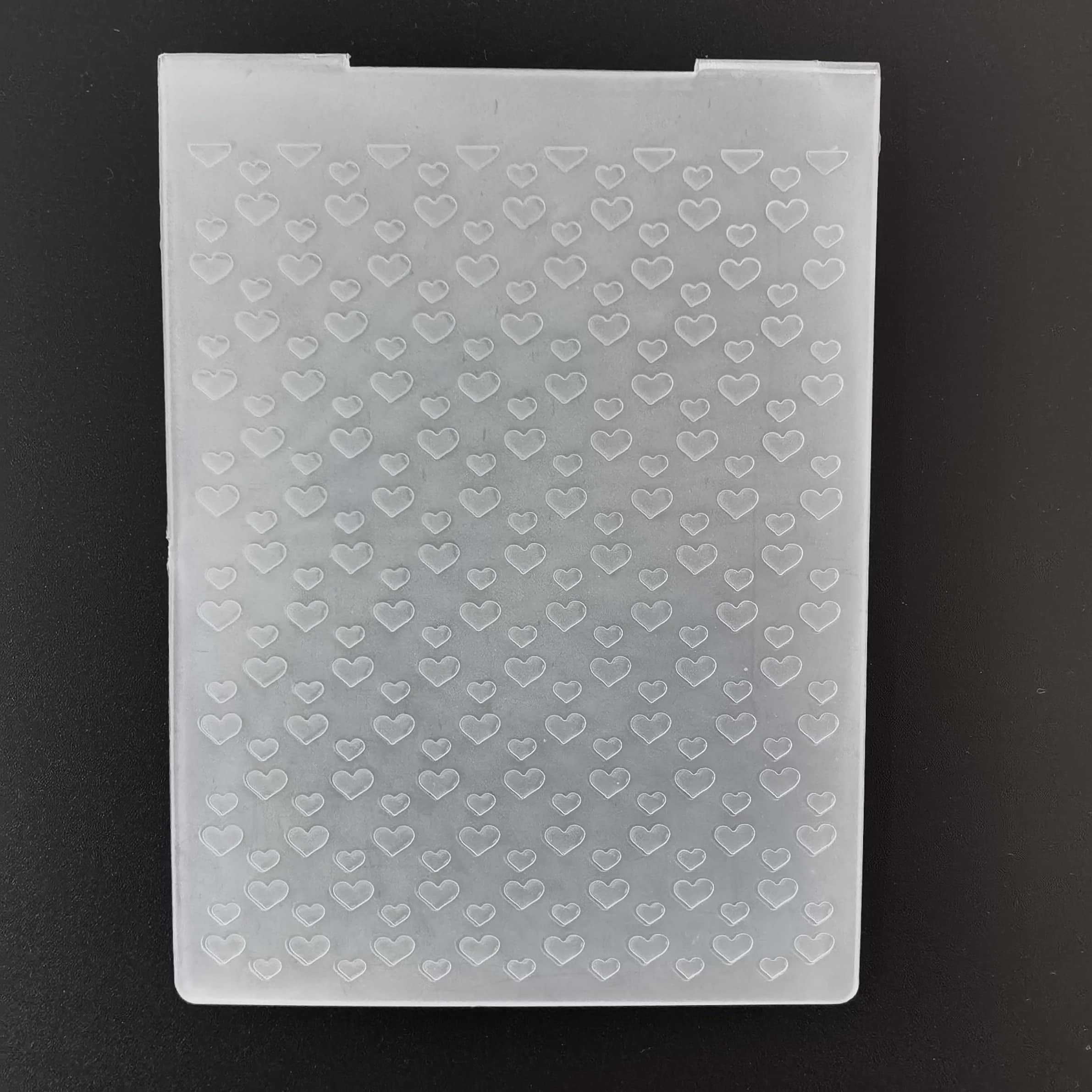 WooYangFun Happy Valentin's Day Love Heart Background Embossing Folder ...