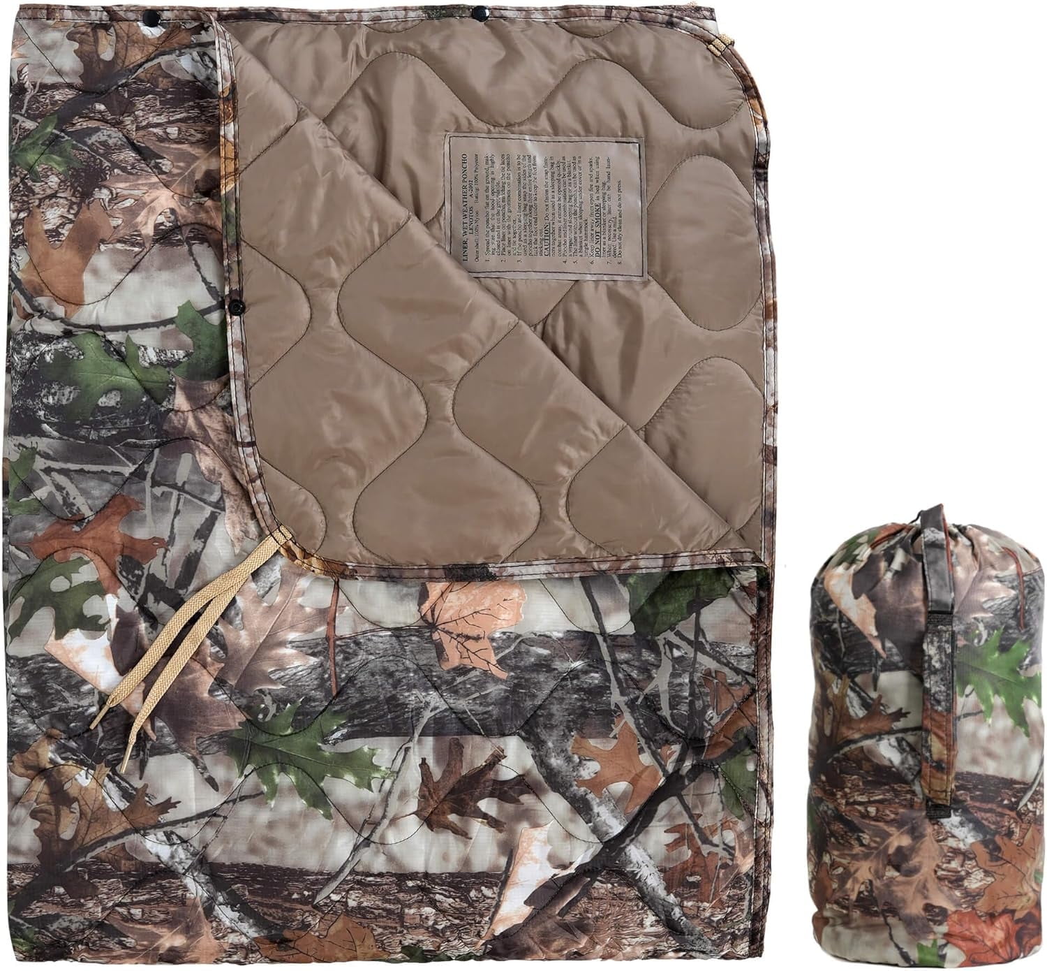 Woobie Blanket, Thermal Insulated Military Poncho Liner, Water ...