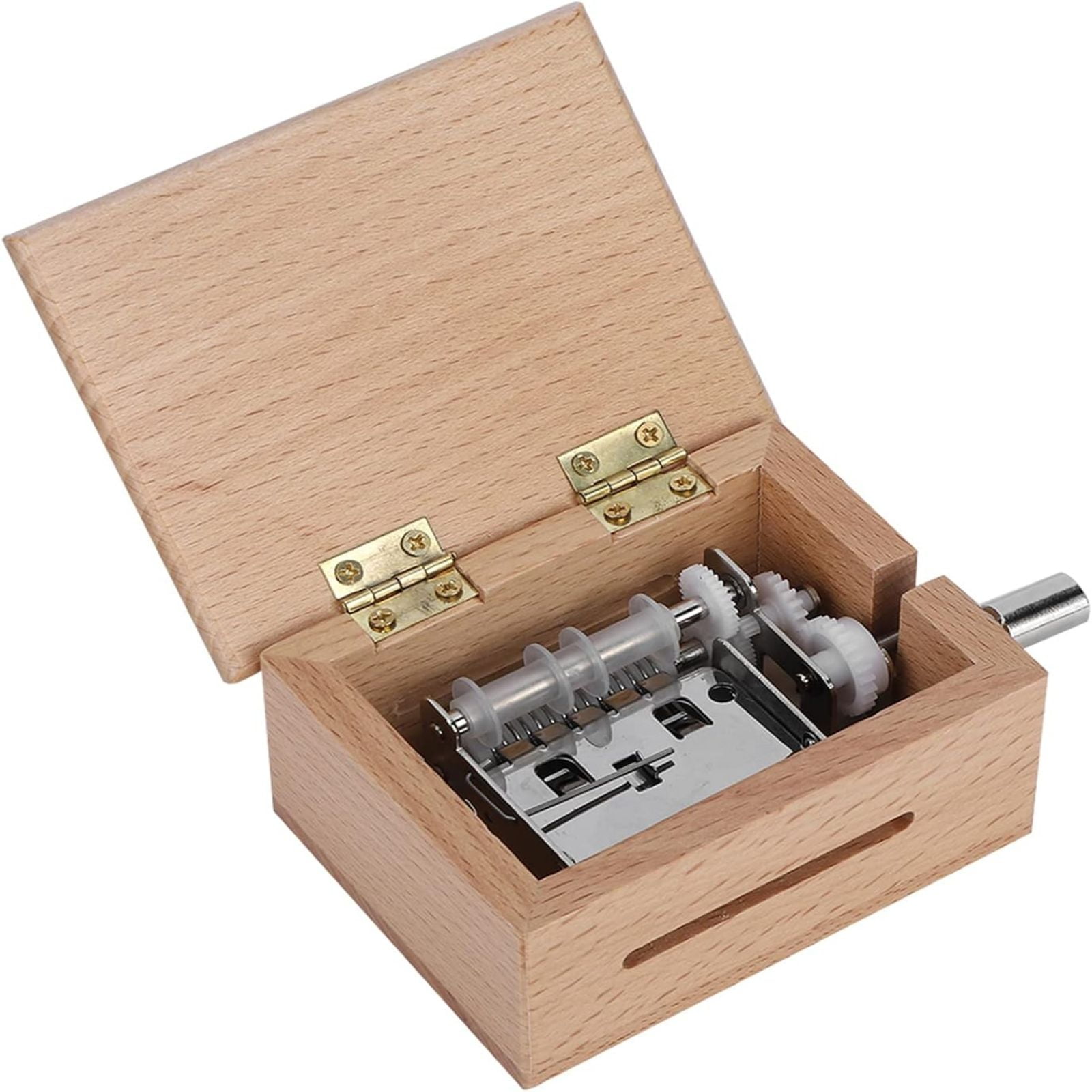 Wood 15 Note DIY Hand Crank Music Box Make Your Own Music Box Musical ...