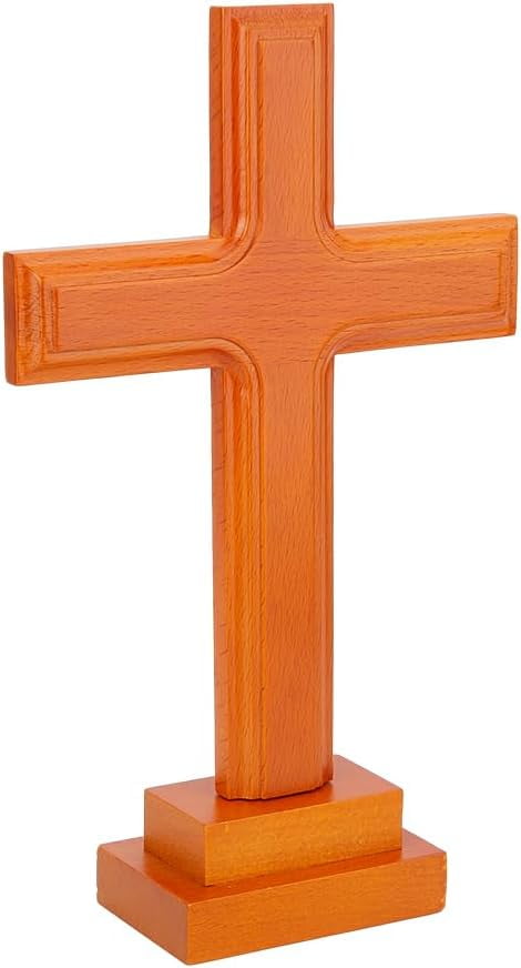 Wood 1pc Cross with Stand Wood Crafted Cross Jesus Christ Crosse ...