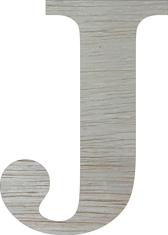 Wood 5'' Times Letter J, Unfinished Craft Letter - Walmart.com