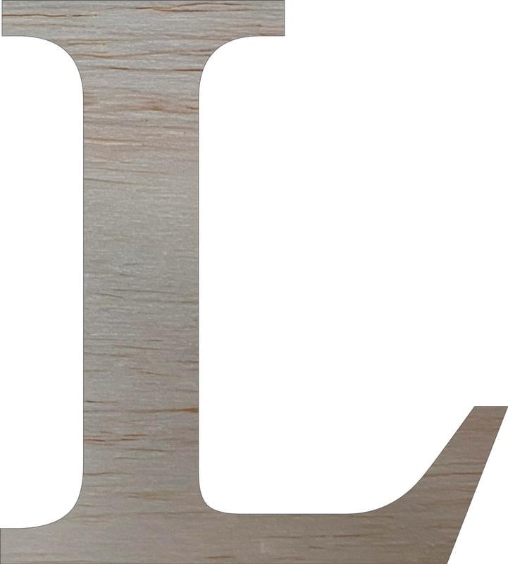 Wood 5'' Times Letter L, Unfinished Craft Letter - Walmart.com