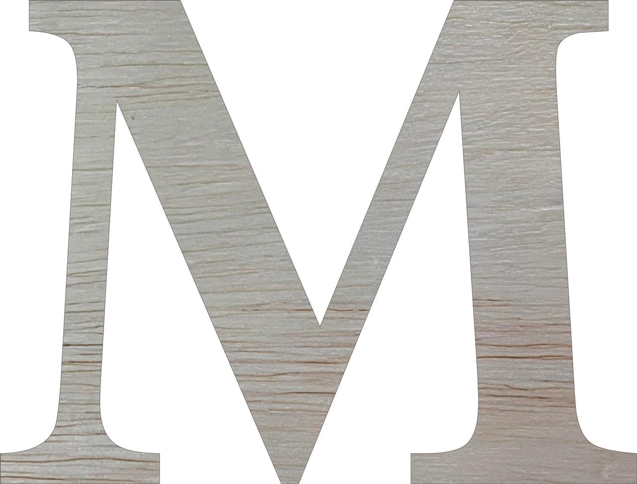 Wood 5'' Times Letter M, Unfinished Craft Letter - Walmart.com