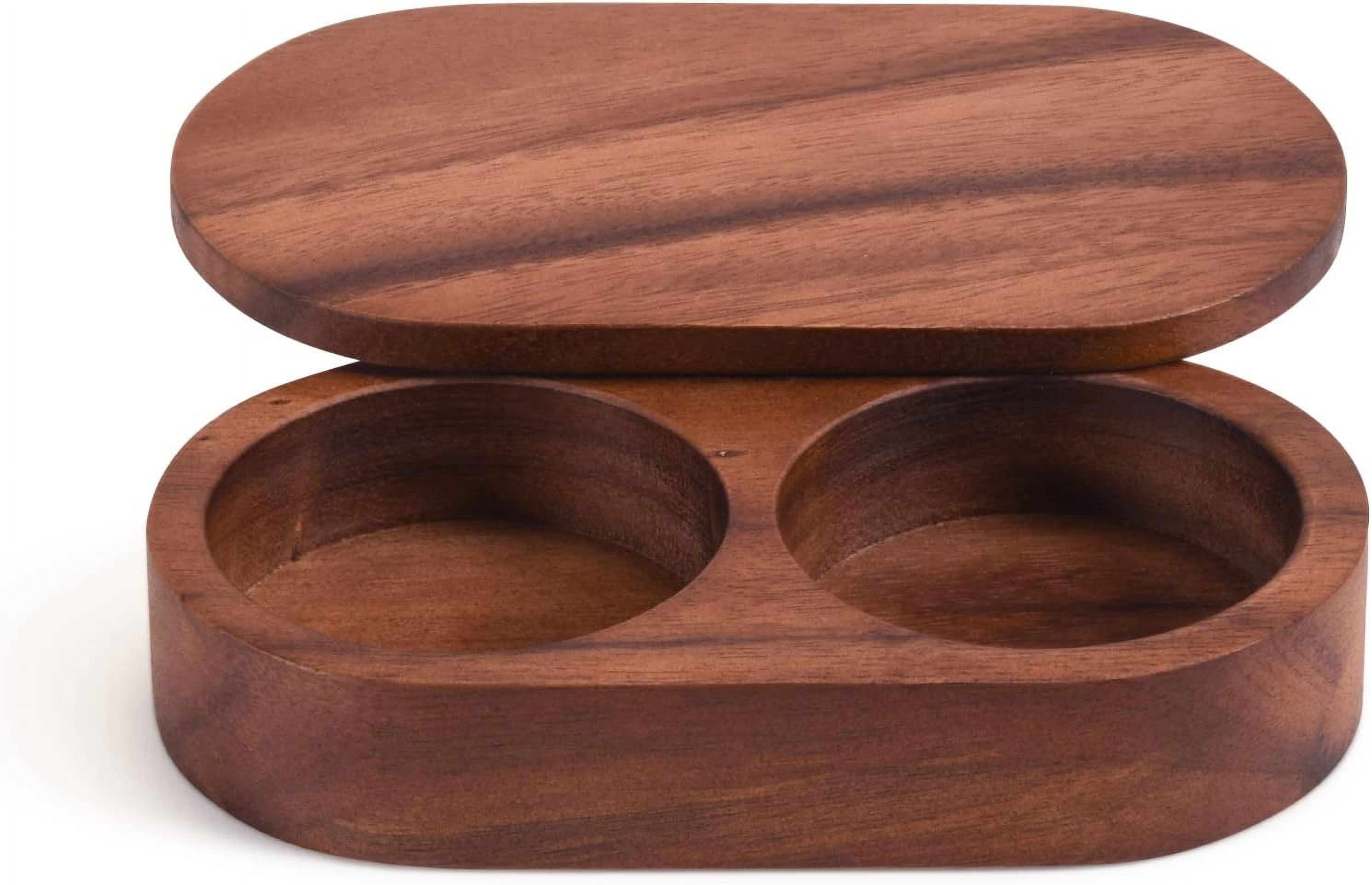 Wood 7 Inch Salt & Pinch with Cover - Walmart.com