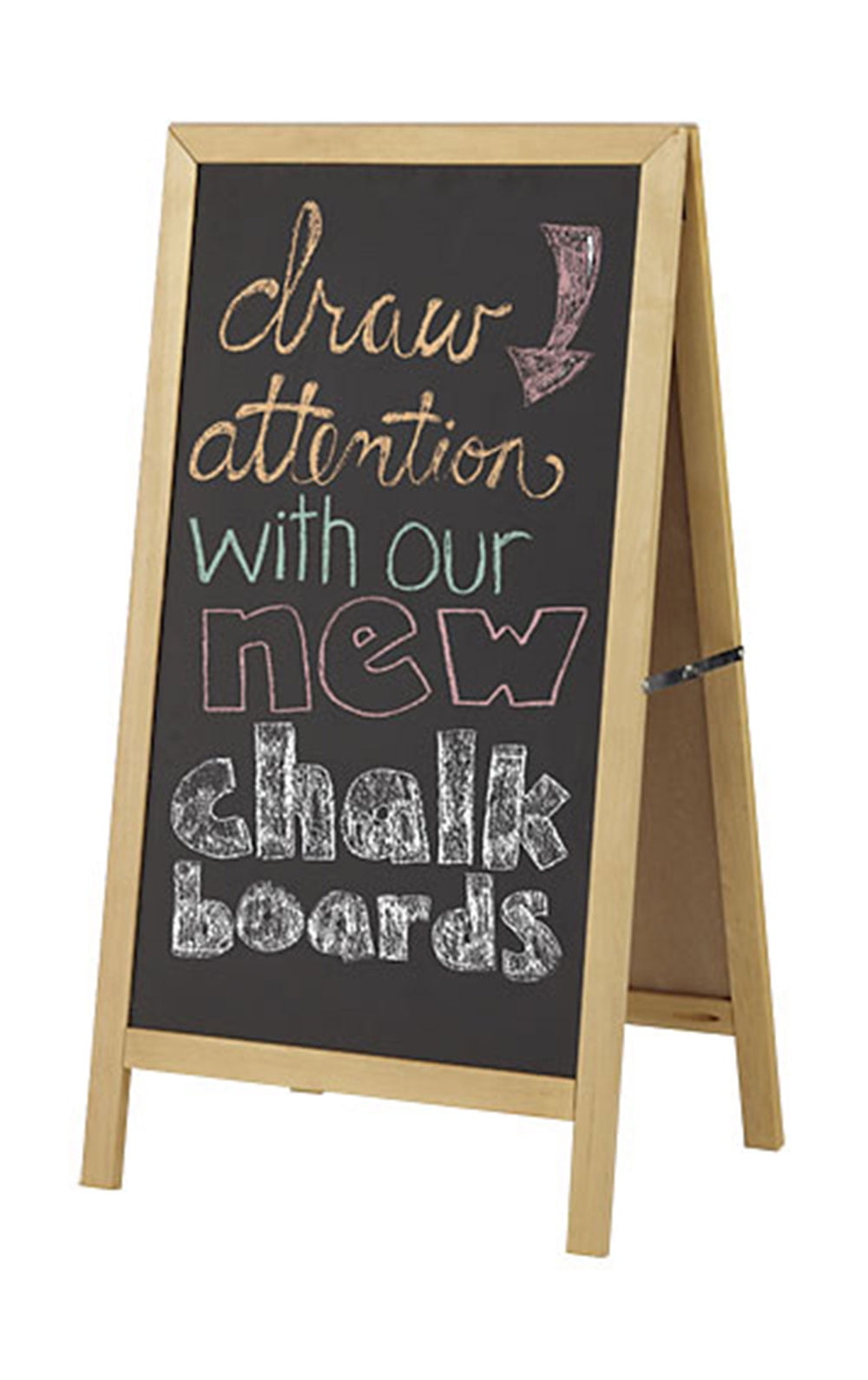 Wood A-Frame Chalkboard Sign - Walmart.com