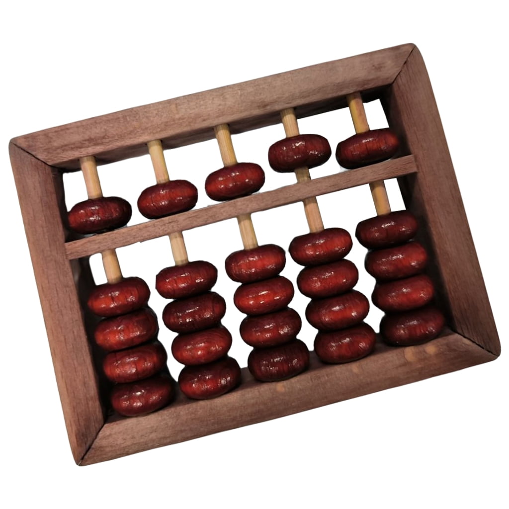 Wood Abacus 5 Digits Abacus Tool Kids Calculation Tool Abacus ...