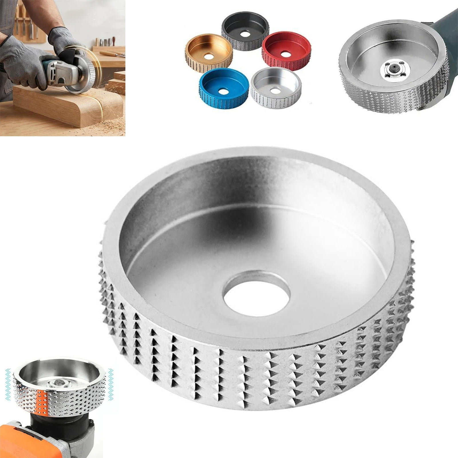 Wood Angle Grinding Wheel, 60mm Angle Grinder Wheels Wood Carving Tool ...