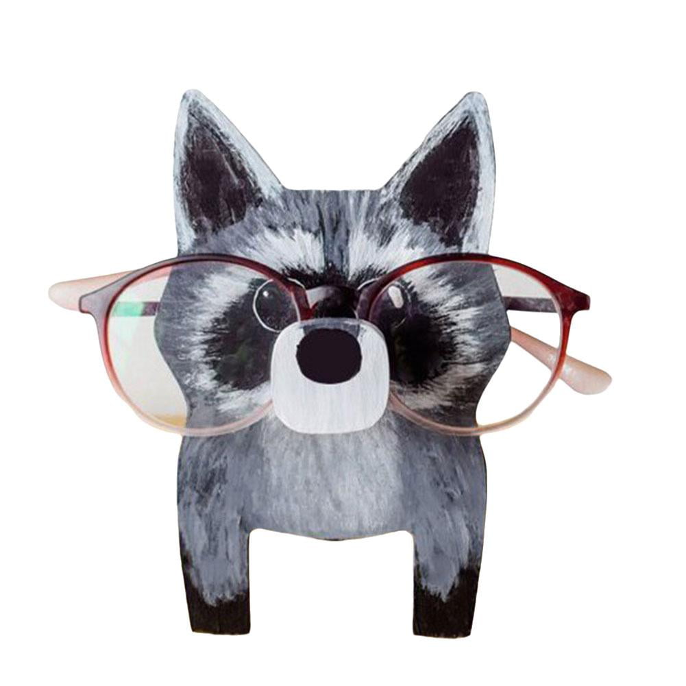 Wood Animal-Shaped Eyeglass Display, Adds Joy to Home, Handcrafted, 3. ...