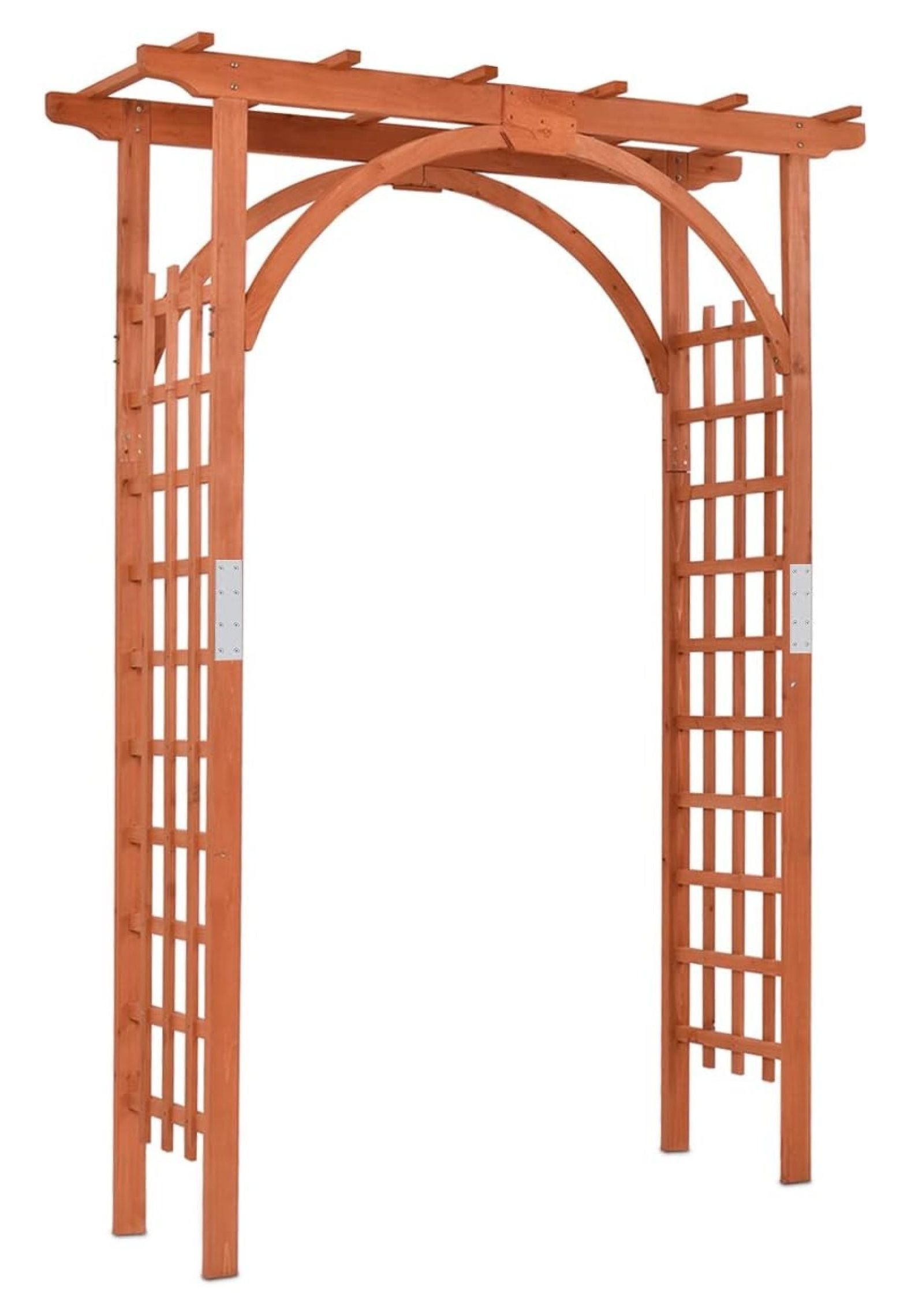 Wood Arbor Arch, 85" Garden Archway Arch Lattice Trellis Pergola for ...