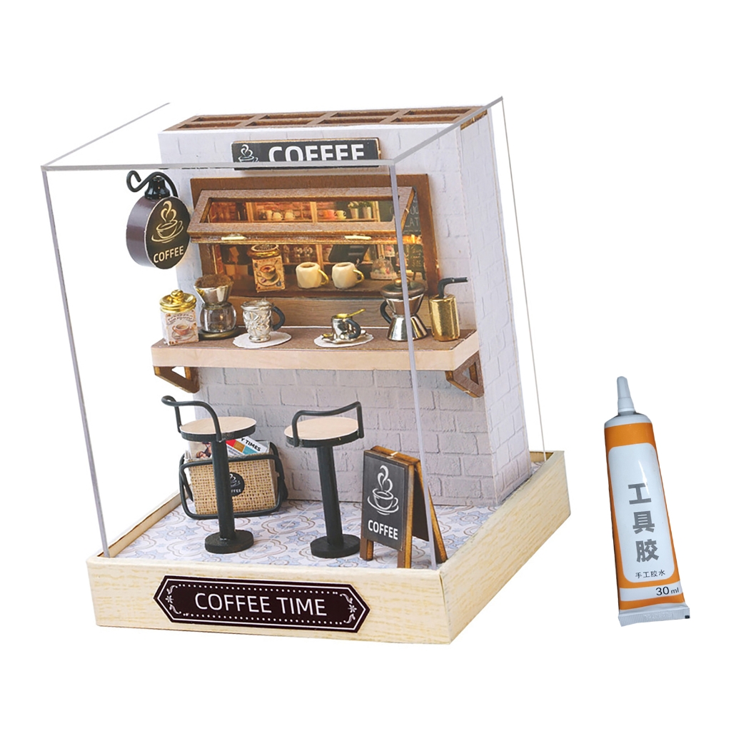 Wood Atelier Insert Shop Model Dollhouses with Light Unique Handicraft ...