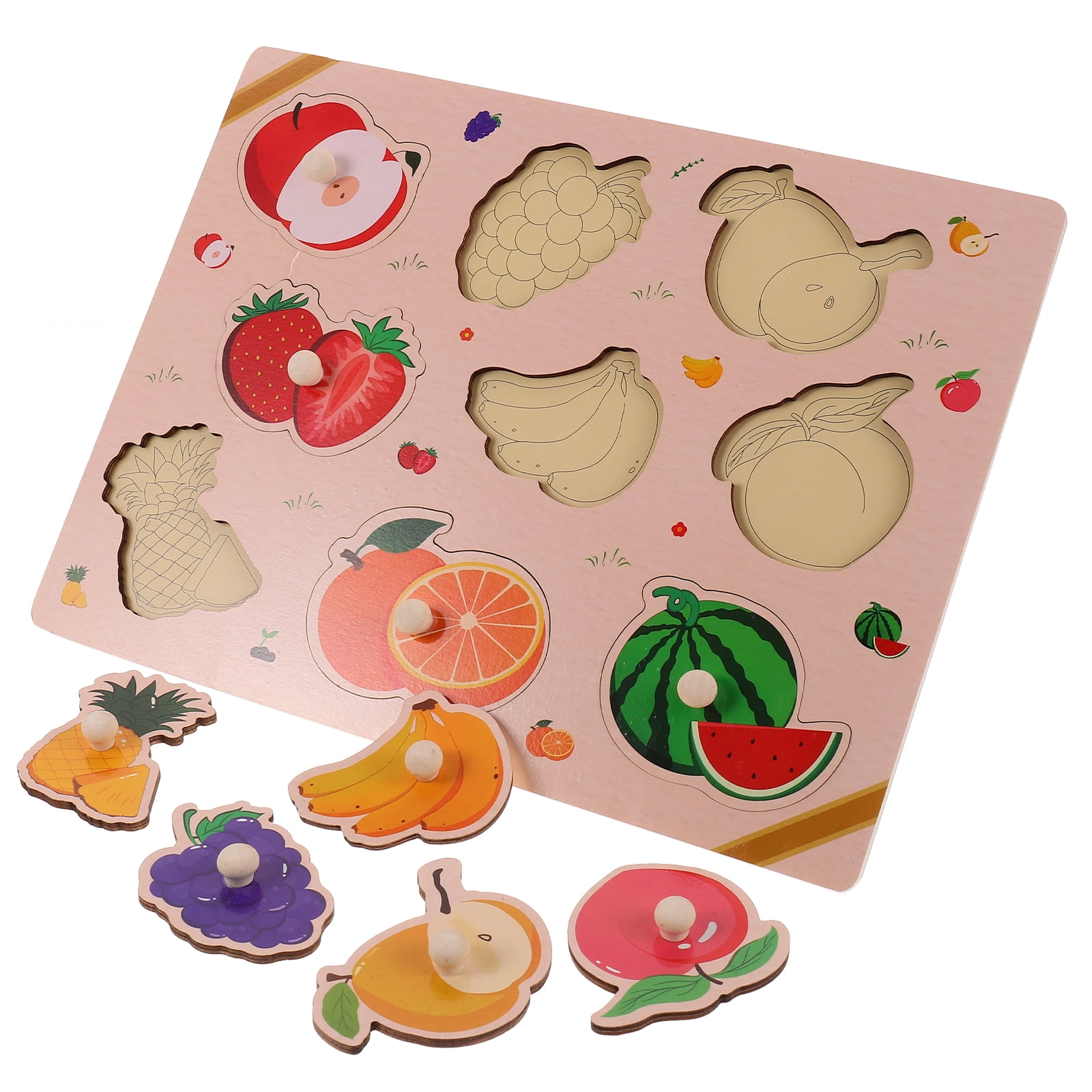 ifundom Fruit Themed Jigsaw Puzzles Multi 1 Set 11.8x8.9x0.5In Wood ...